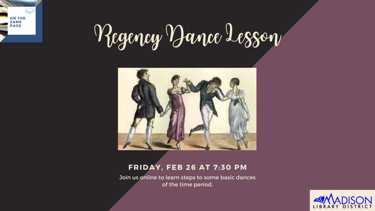 » On the Same Page: Regency Dance Lesson