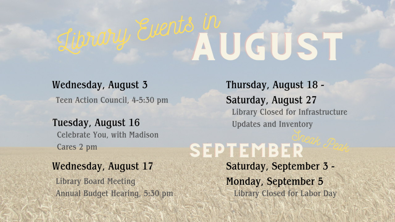 » August Library Activities